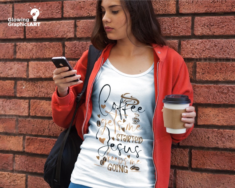 Coffee and Jesus Svg,coffee Svg, Jesus Svg, Faith Svg, Jesus Christian ...