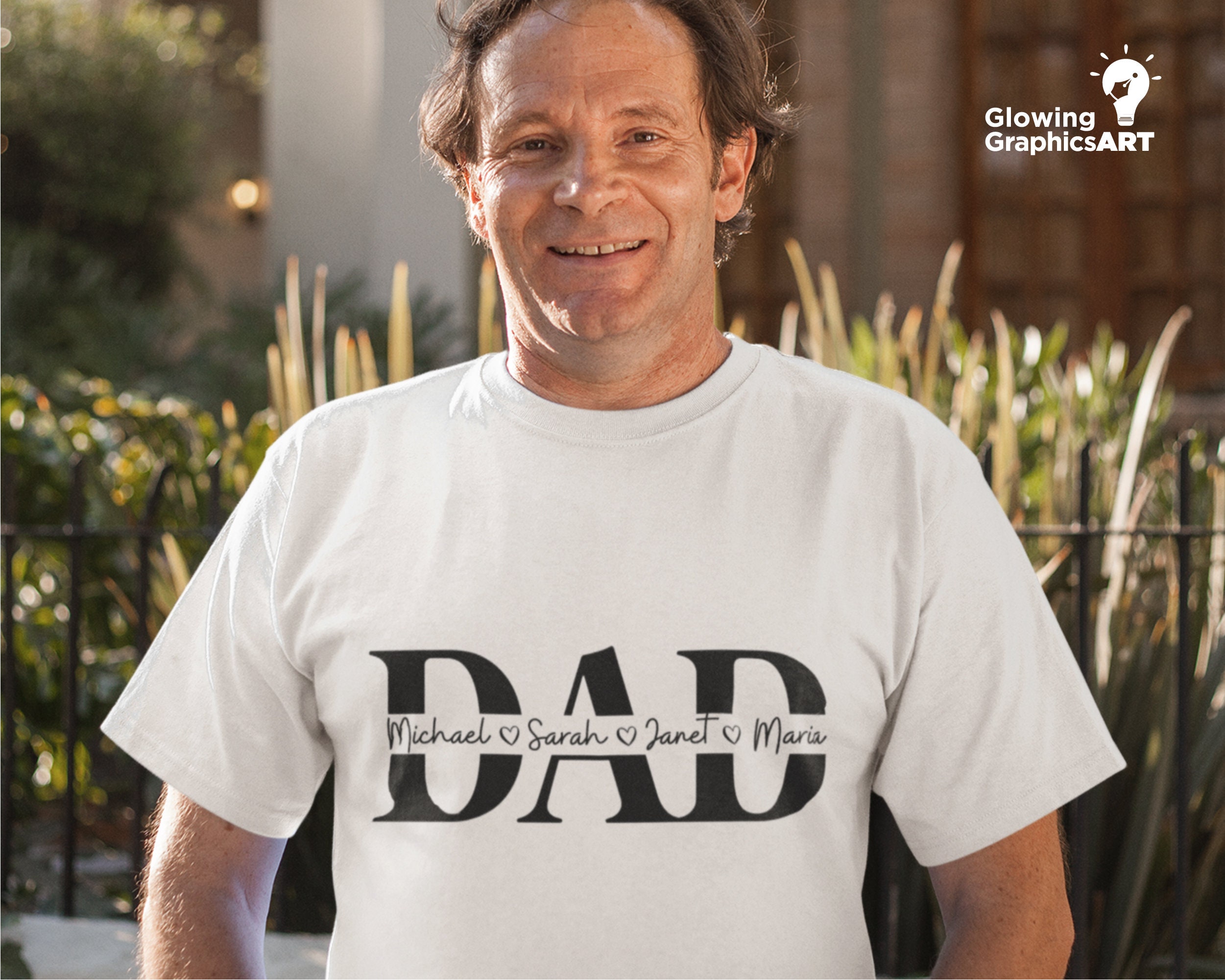 Dad Split Name Svg, Dad Split Frame Name Svg Dad Svg, Father’s Day Svg ...