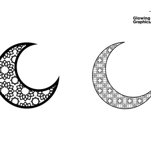 Islamische SVG Bundle, Masjid/Moschee, Ramadan/Eid, Mond Muster ...
