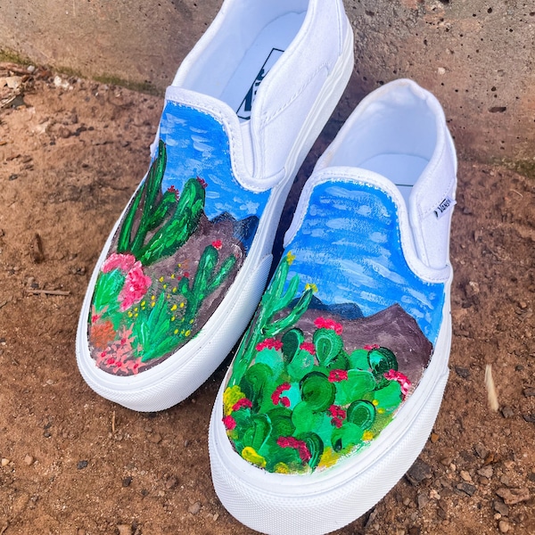 Hand Painted Vans - Etsy