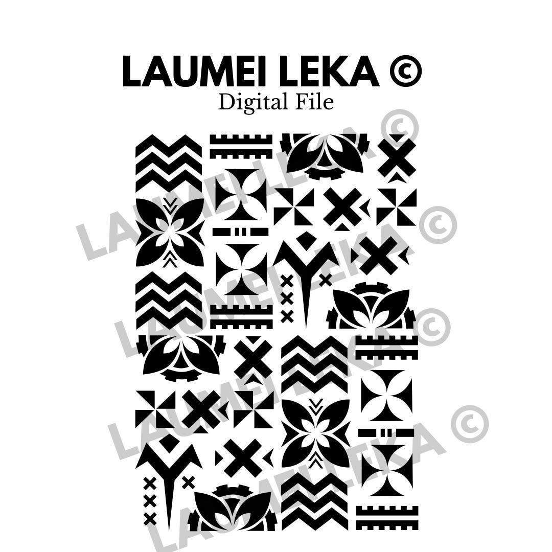 Samoan Elei Pattern Design_silila - Etsy