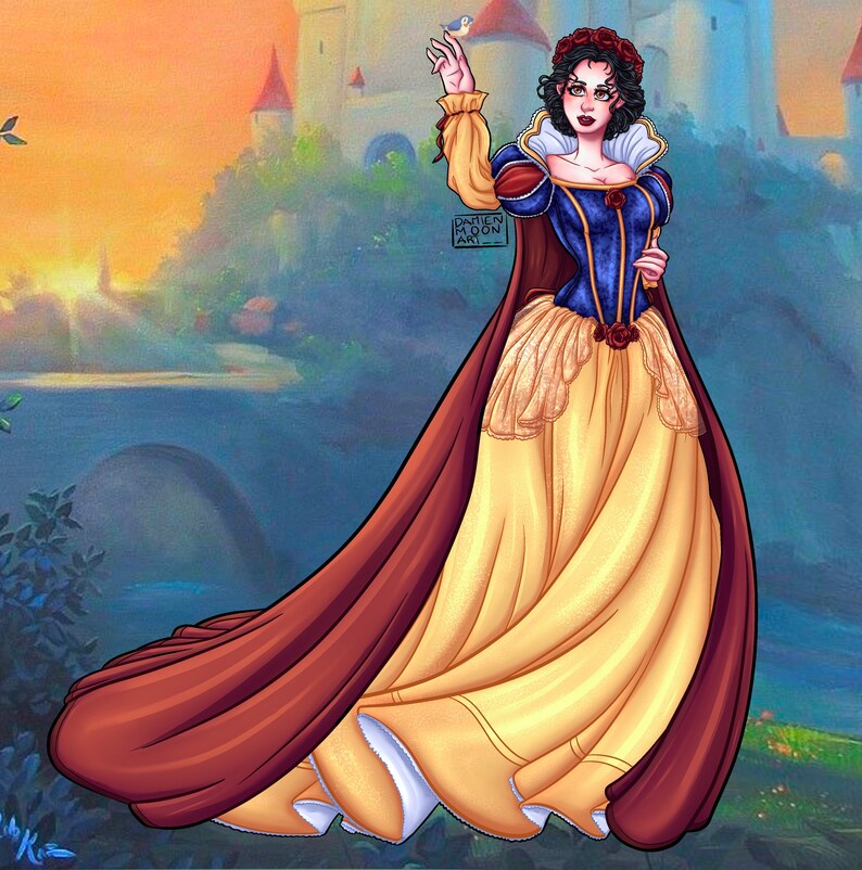 Disney Princesses art Print - Etsy