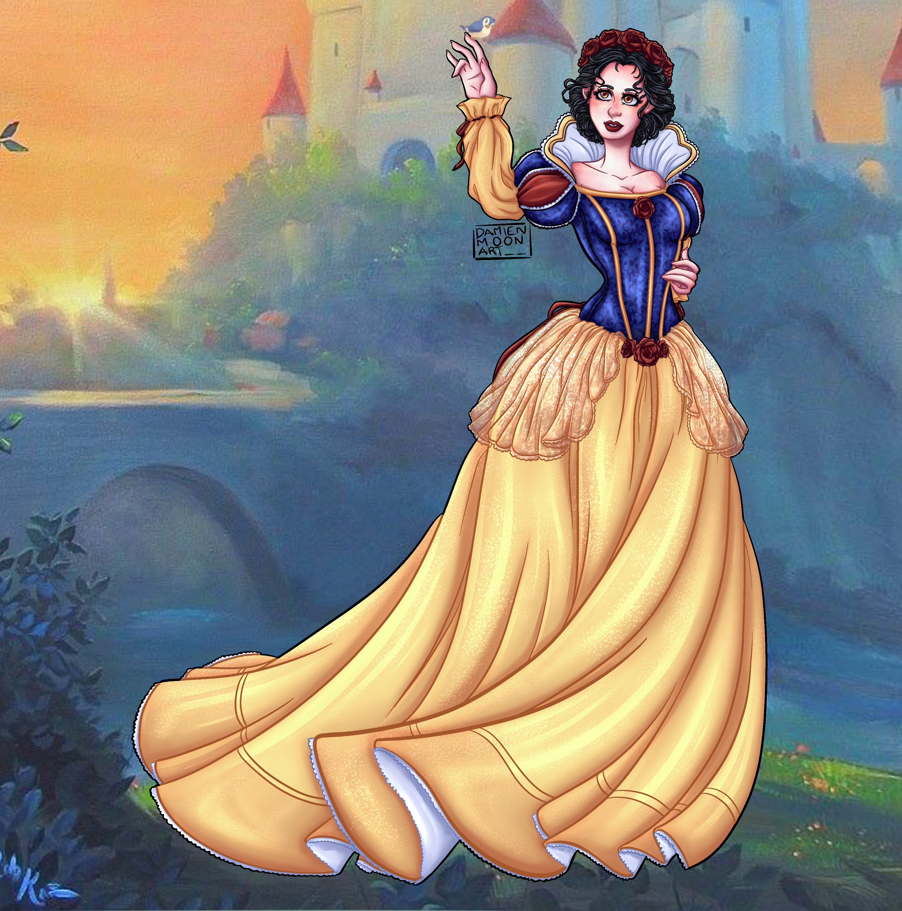 Disney Princesses art Print - Etsy