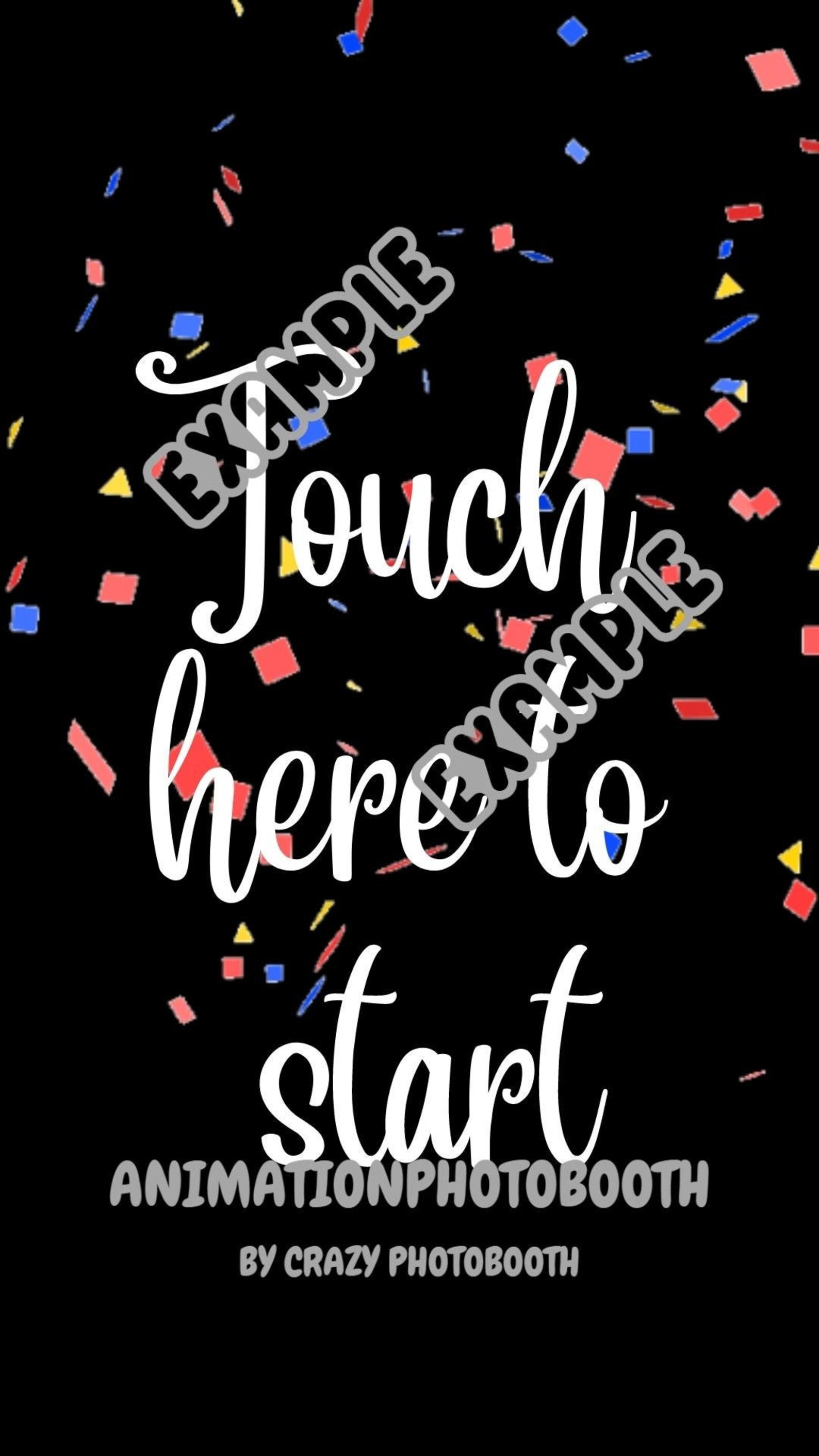 FULL Confetti Package Photobooth Animation Mirror Photobooth - Etsy