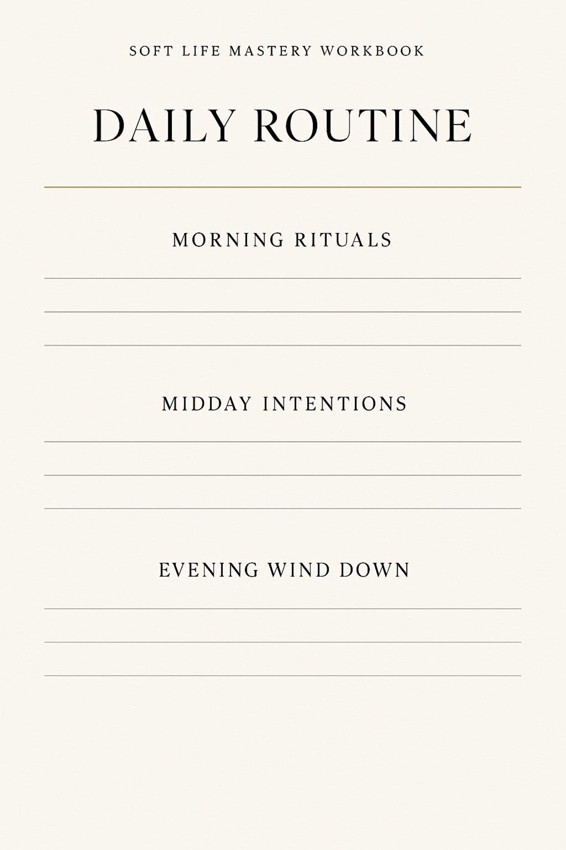 Soft Life Mastery Printable Workbook – Self-care Journal, Goal Setting ...