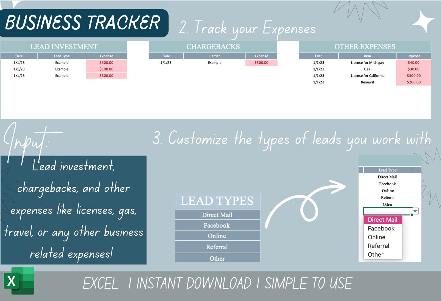 Insurance Agent Business and Appointment Tracker Excel, Commission ...