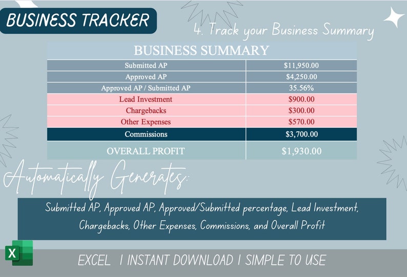 Insurance Agent Business and Appointment Tracker Excel, Commission ...