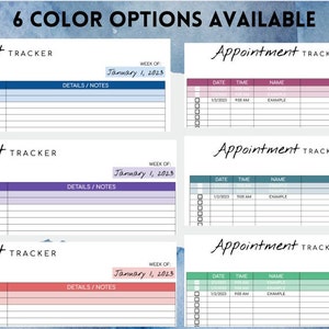 Appointment Tracker Spreadsheet Tracking Appointments Google Sheets ...