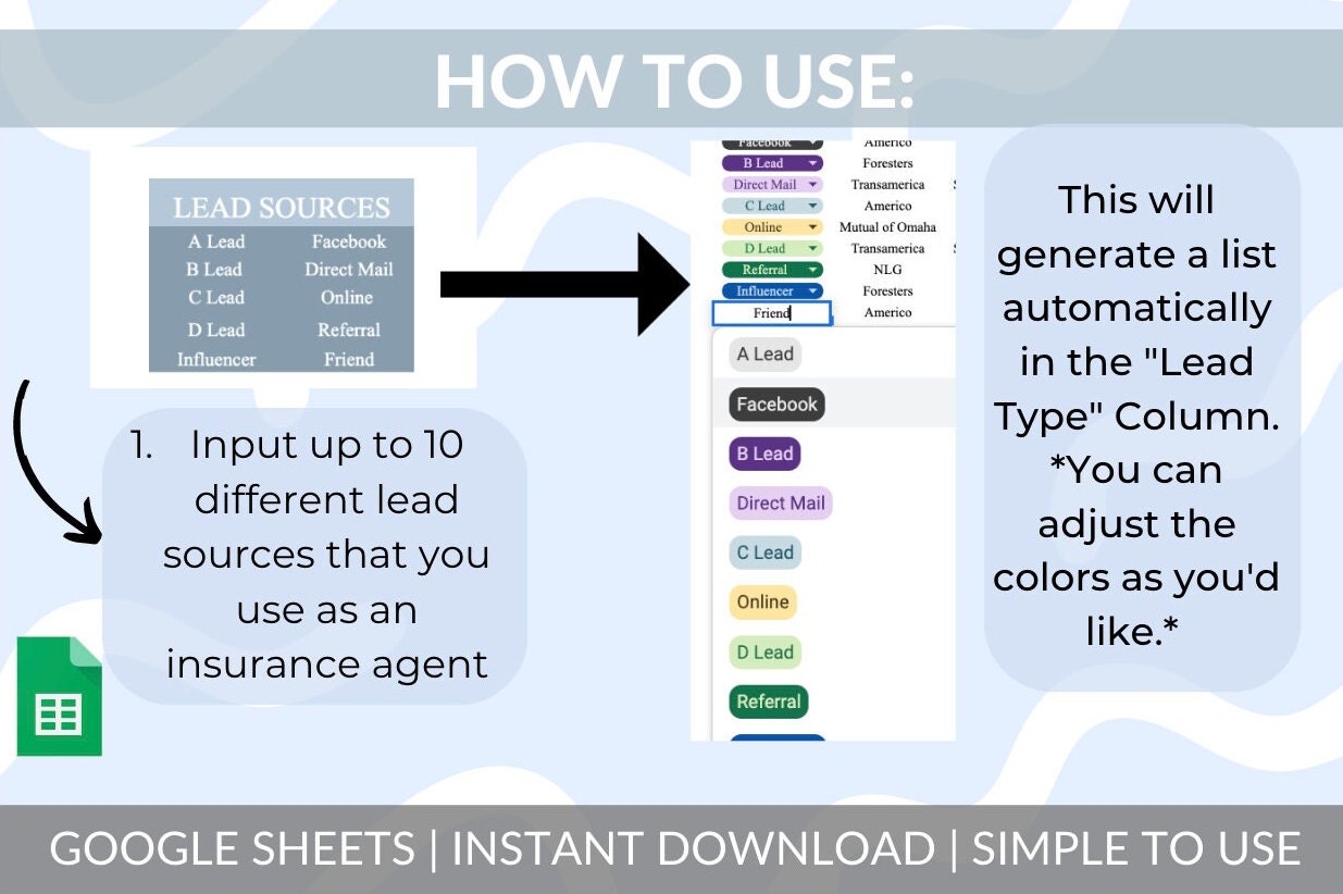 Insurance Agent Application Tracker Commission Tracker Google Sheets ...
