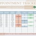 Appointment Tracker Spreadsheet Track Appointments With Clients ...