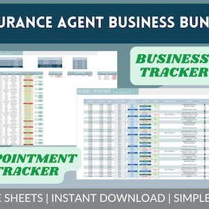 Insurance Agent Business Tracker – Commission & Expense Spreadsheet ...