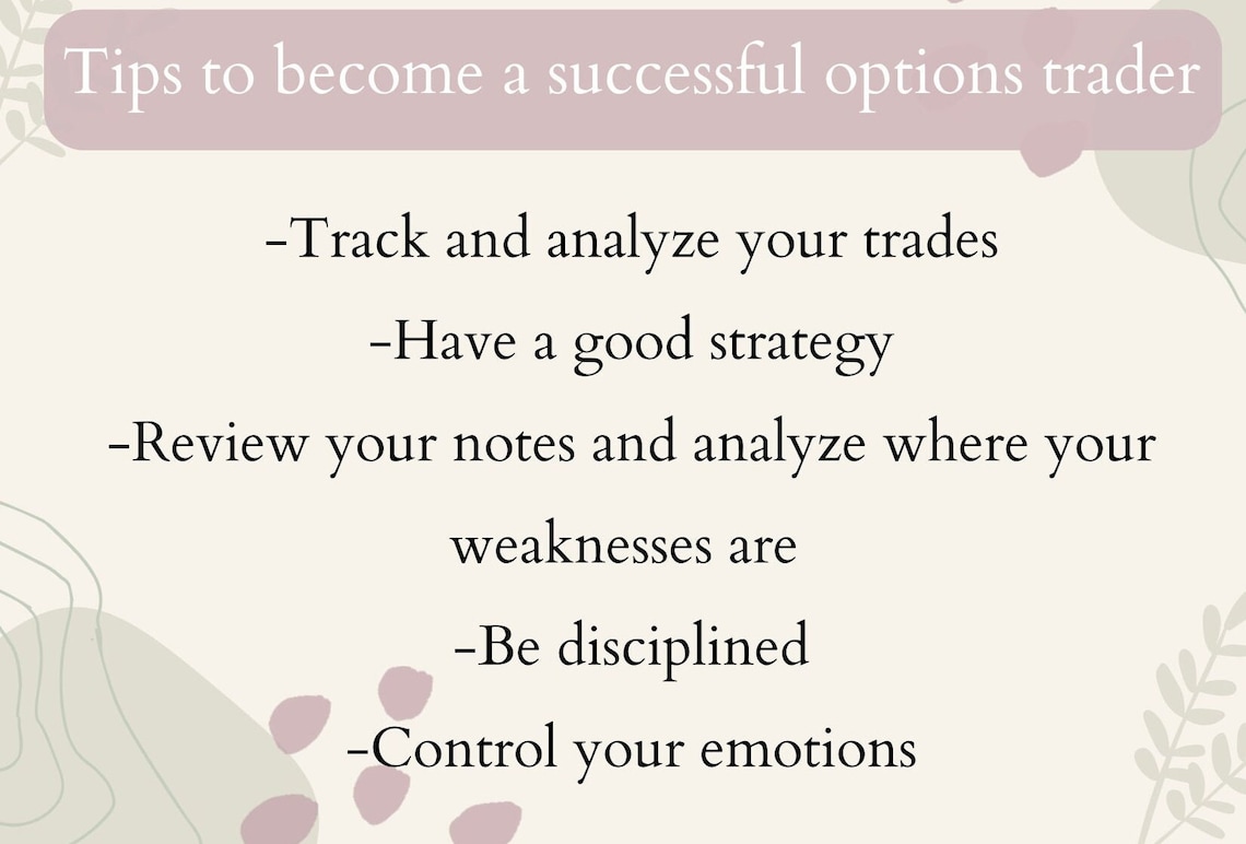 Options Trade Tracker Pro: the Ultimate Options Trading Journal and ...