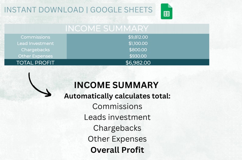 Insurance Agent Sales Commission Tracker Google Sheets Track Expenses ...