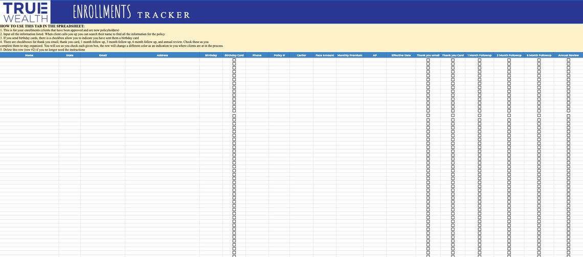Insurance Sales Business Tracker, Commissions Tracker, Application Tracker, Expense Tracker ...