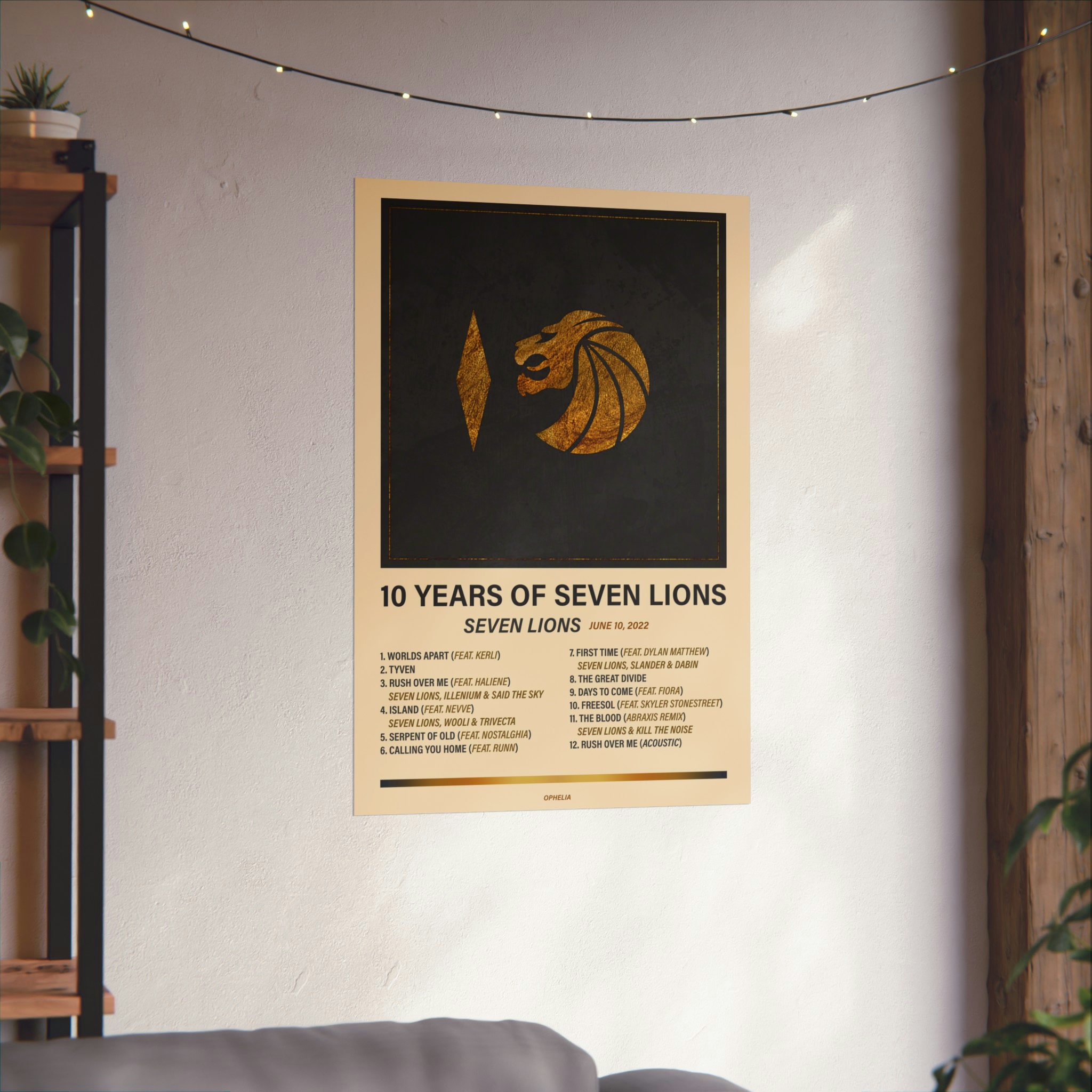Seven Lions 10 Years of Seven Lions compilation Poster - Etsy