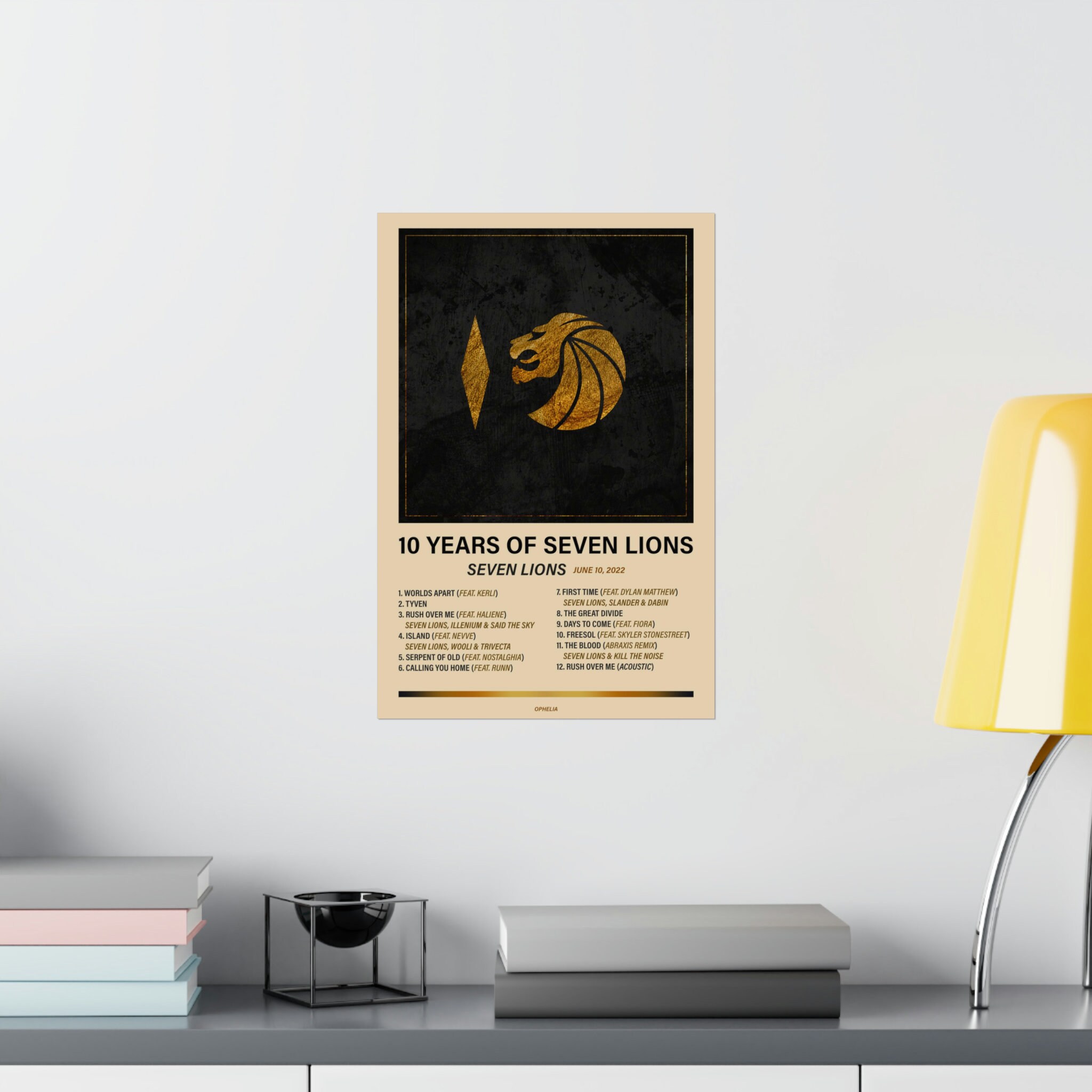 Seven Lions - 10 Years of Seven Lions (compilation Poster) - Etsy