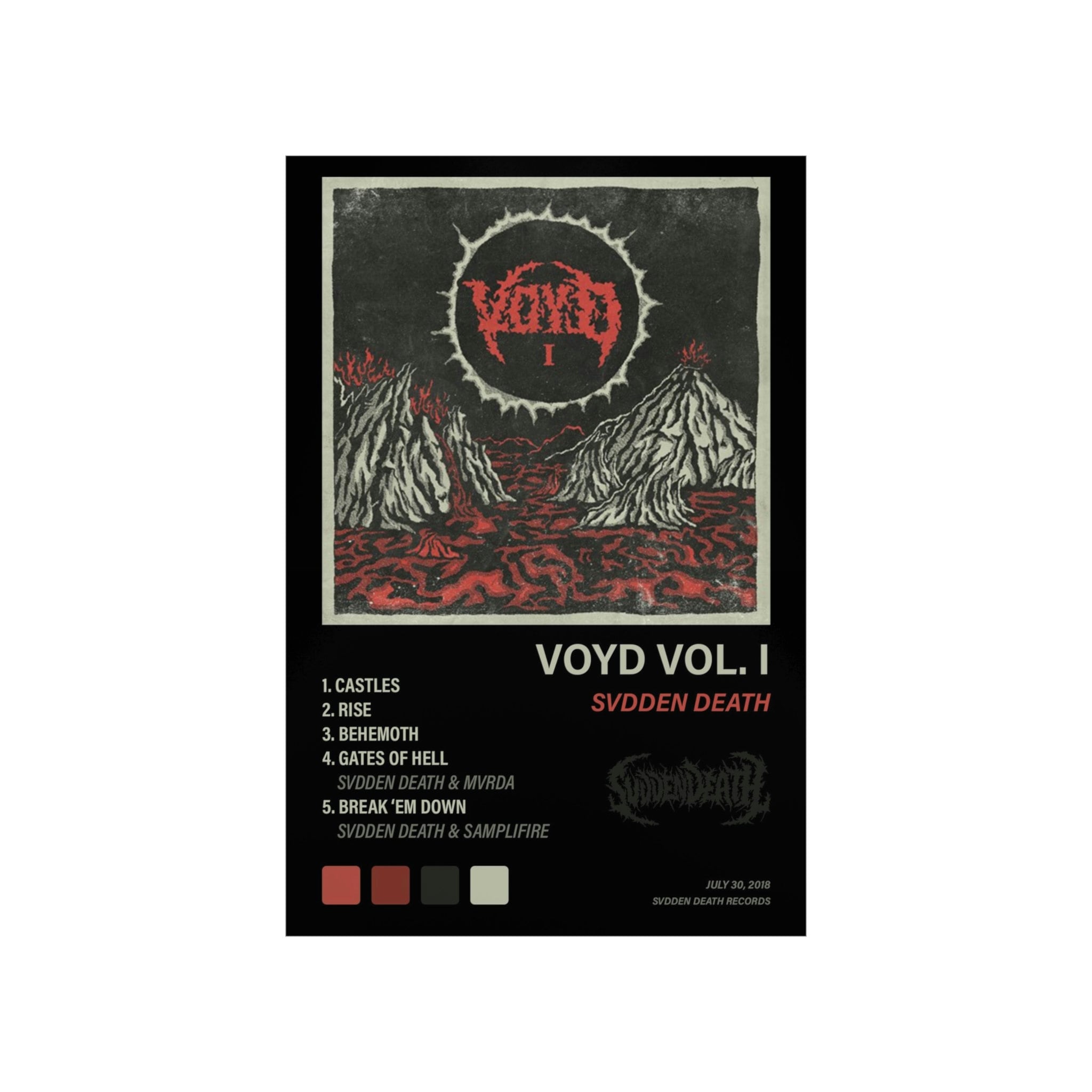 SVDDEN DEATH VOYD Vol. 1 album Poster - Etsy