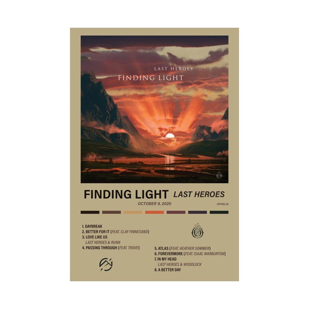 Last Heroes Finding Light album Poster - Etsy
