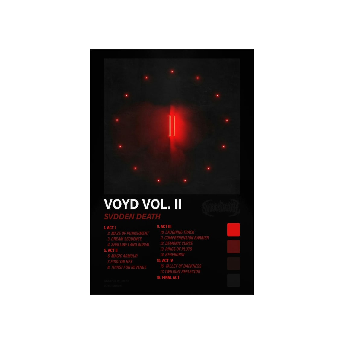 SVDDEN DEATH VOYD Vol. 2 album Poster - Etsy
