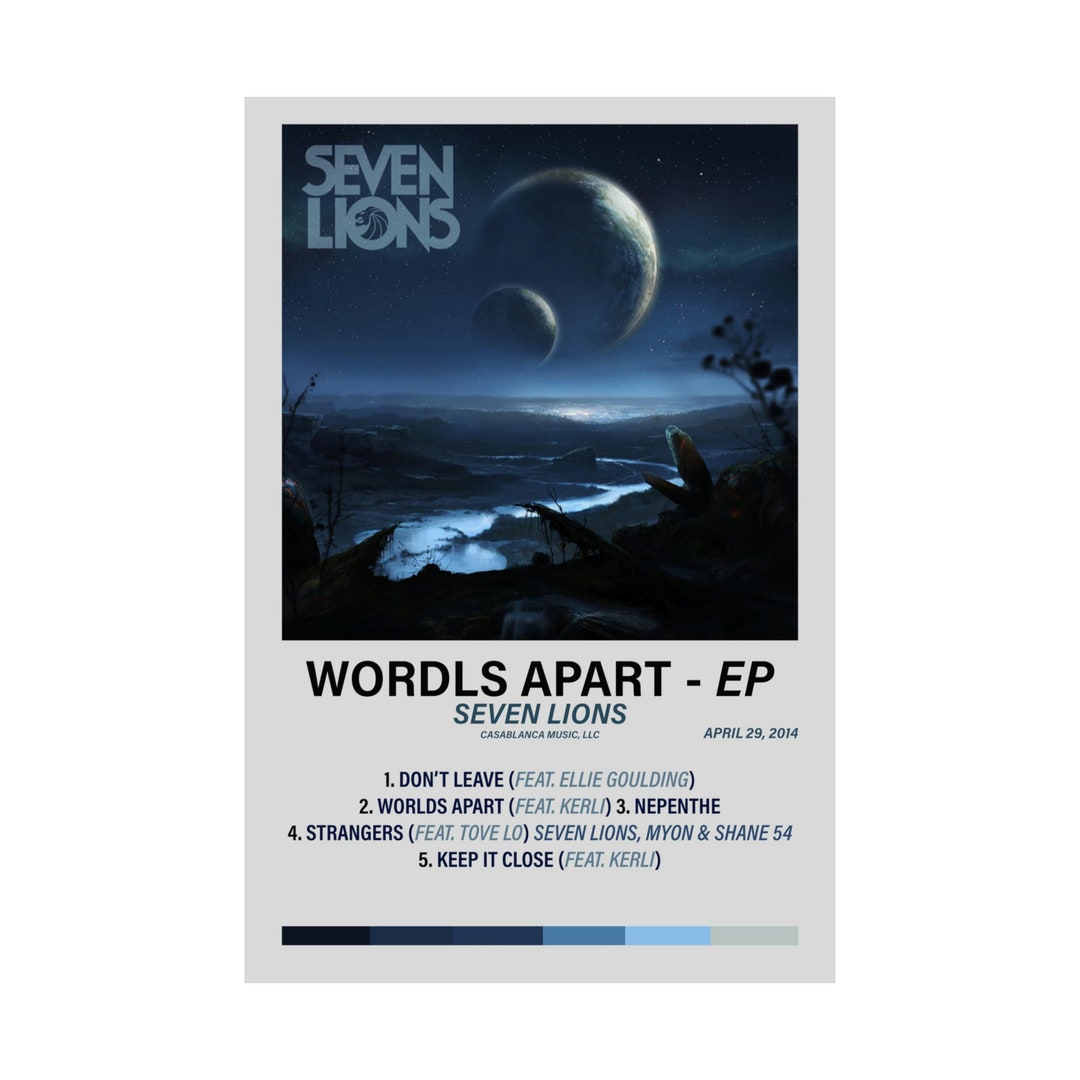 Seven Lions - Worlds Apart (EP Poster) - Etsy