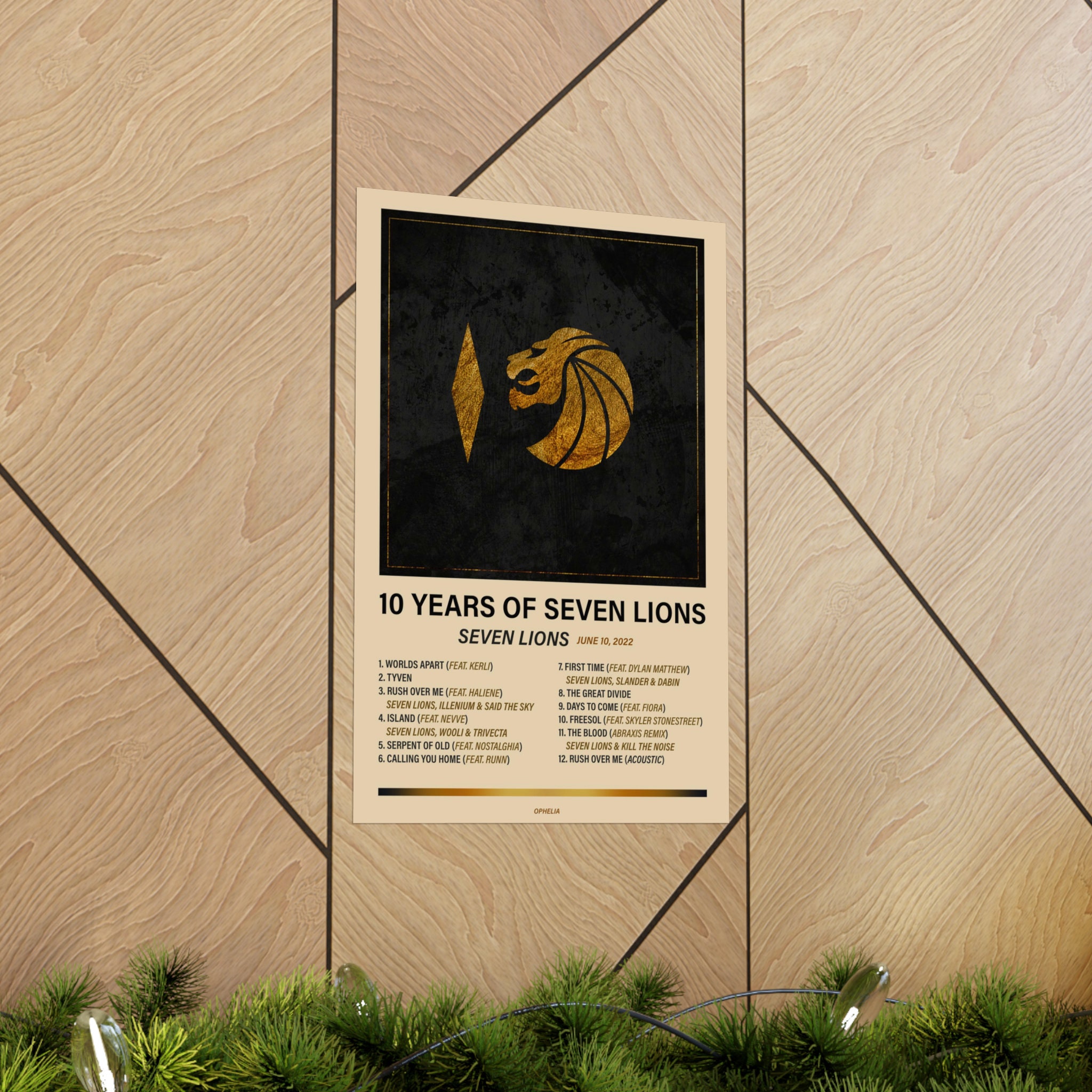 Seven Lions - 10 Years of Seven Lions (compilation Poster) - Etsy