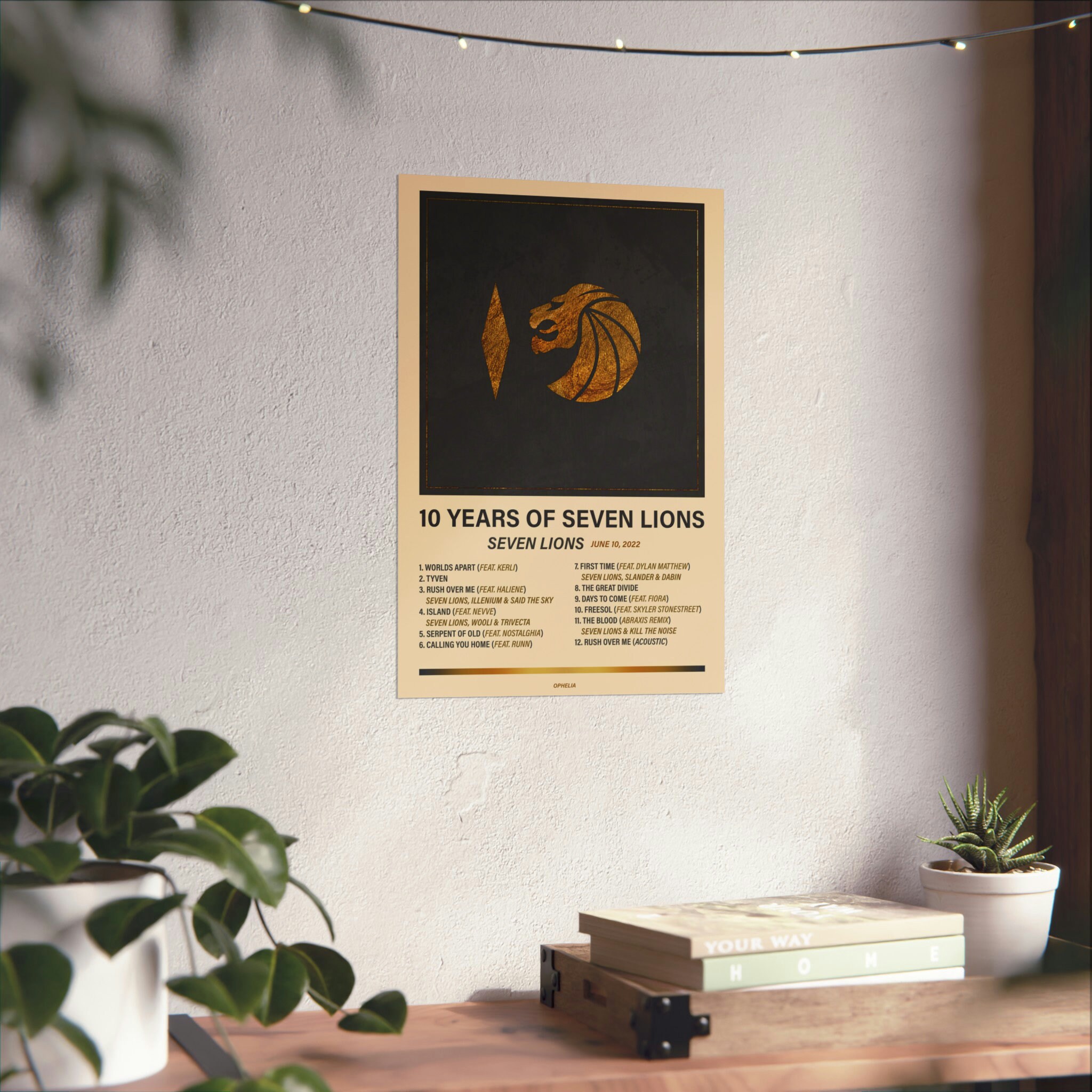 Seven Lions - 10 Years of Seven Lions (compilation Poster) - Etsy