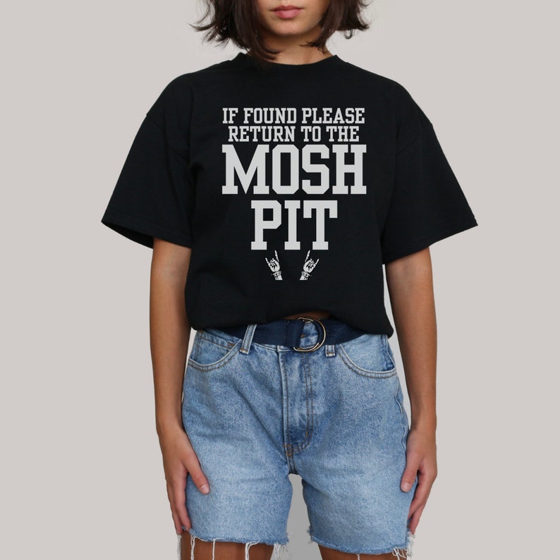 Please Return to the Mosh Pit Tee, Funny Festival T Shirt, Meme Shirt, Emo Metal Rock Top - Etsy