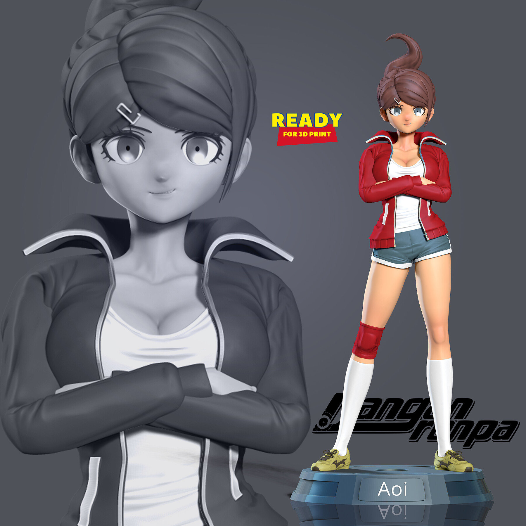 Aoi Asahina - 3D Print Figure (7" Inches / 20 Cm) | Resin Figure ...