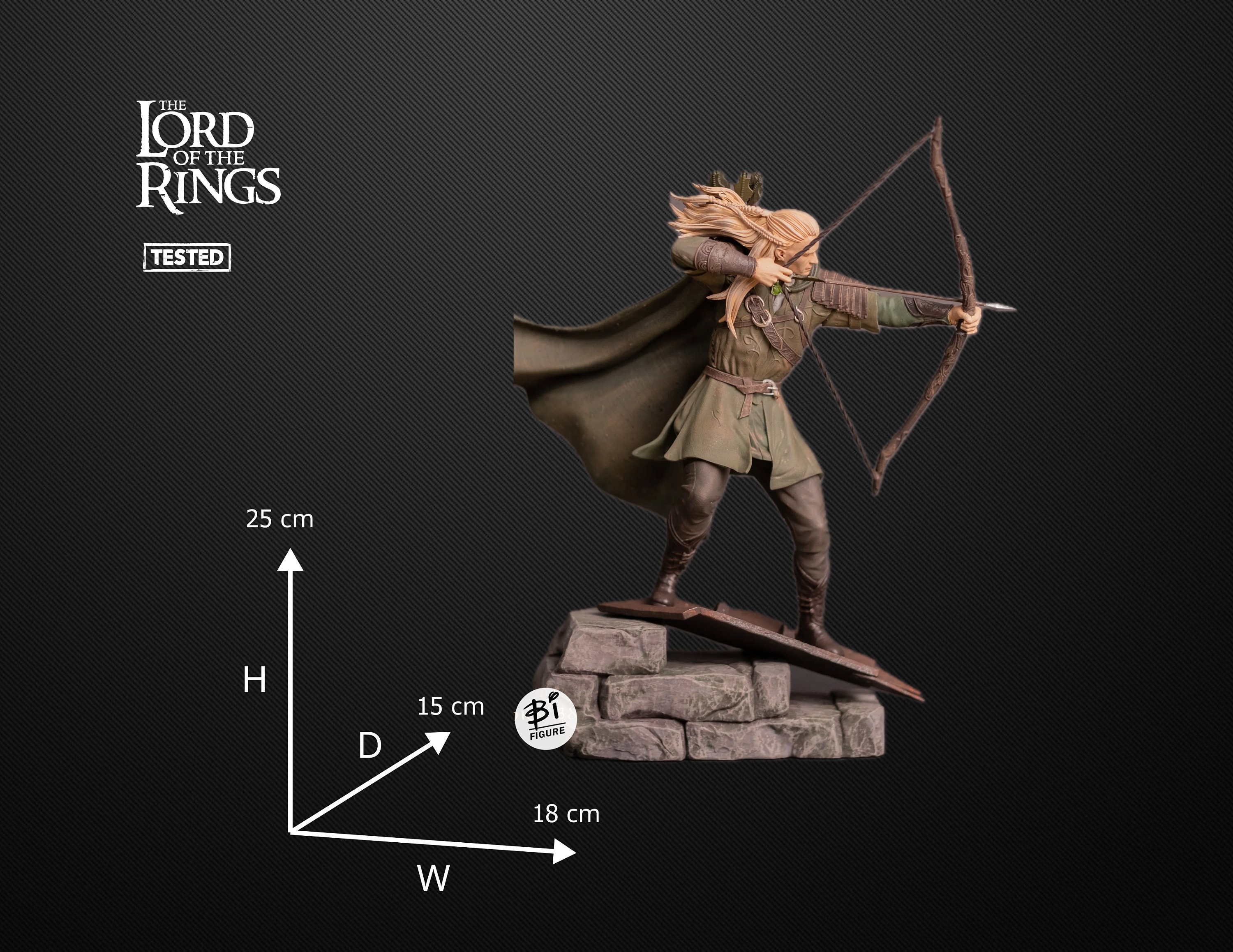 Legolas green Leaf LOTR Lord of the Rings, 3D Print Figure 10 Inches ...