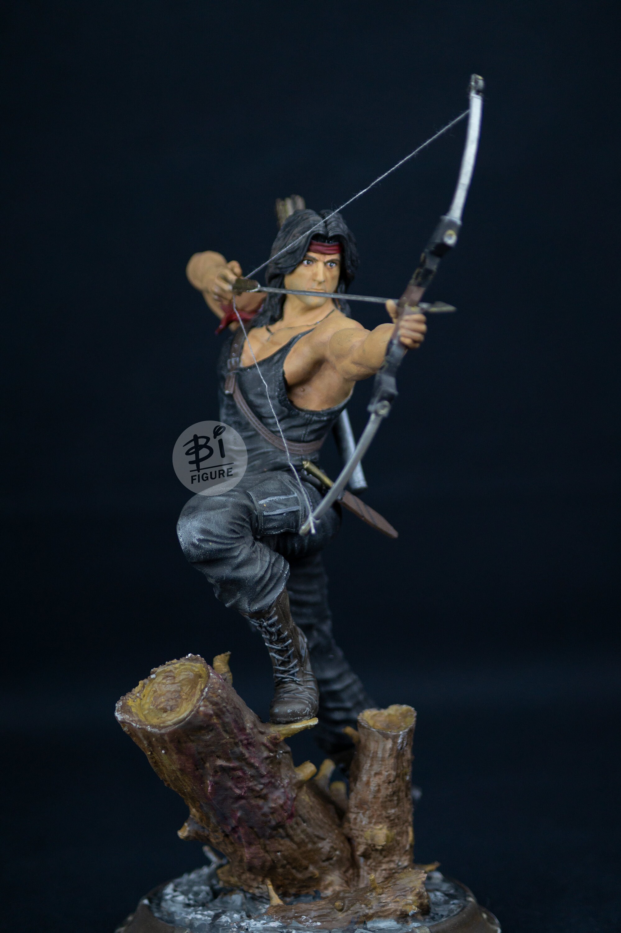 Rambo , Model , 3D Print Figure 12 Inches / 30 Cm Resin Figure / Statue ...