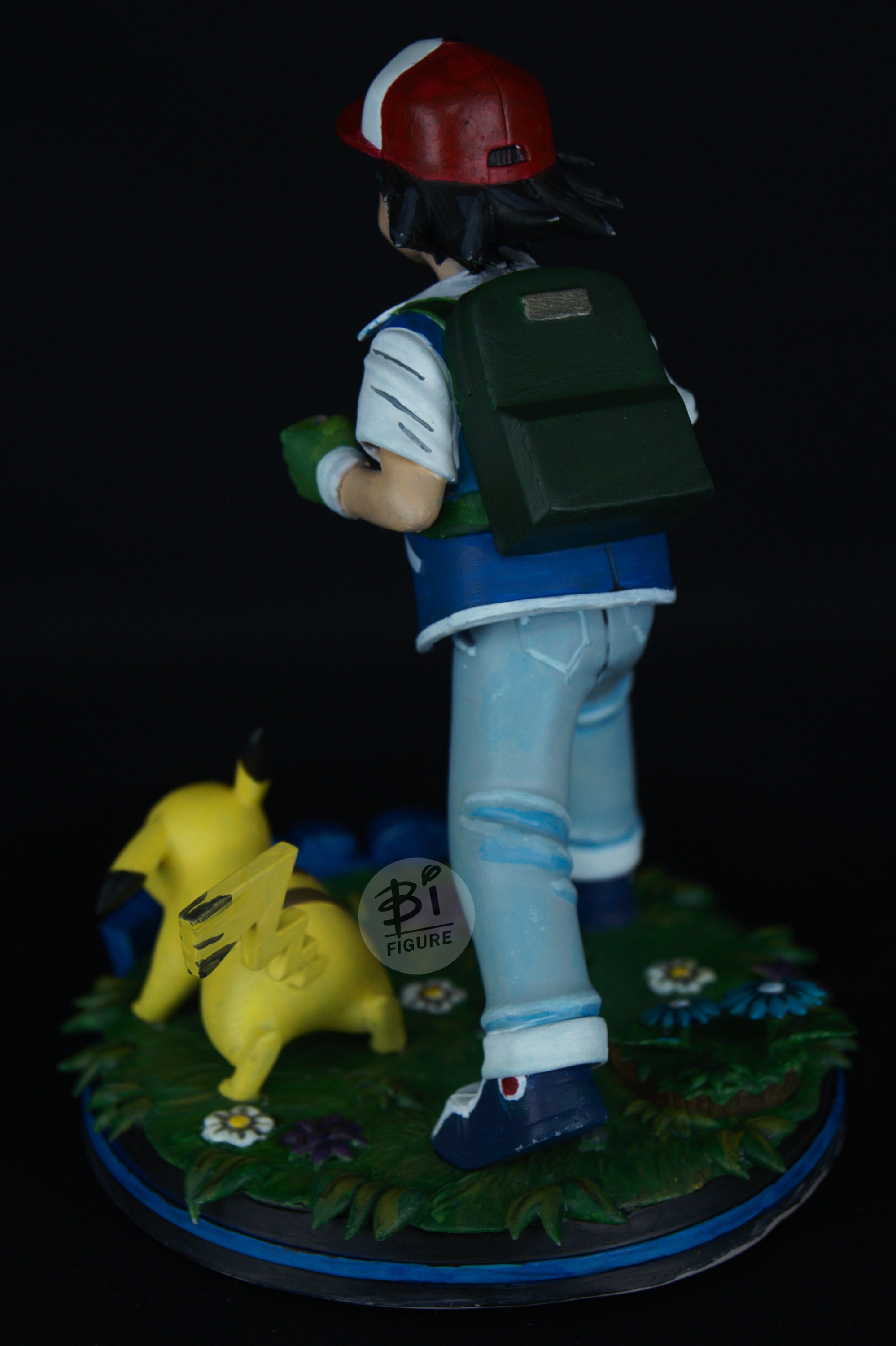 Pokemon Ash and Pikachu , 3D Print Figure 5 Inches / 13 Cm Resin Figure ...