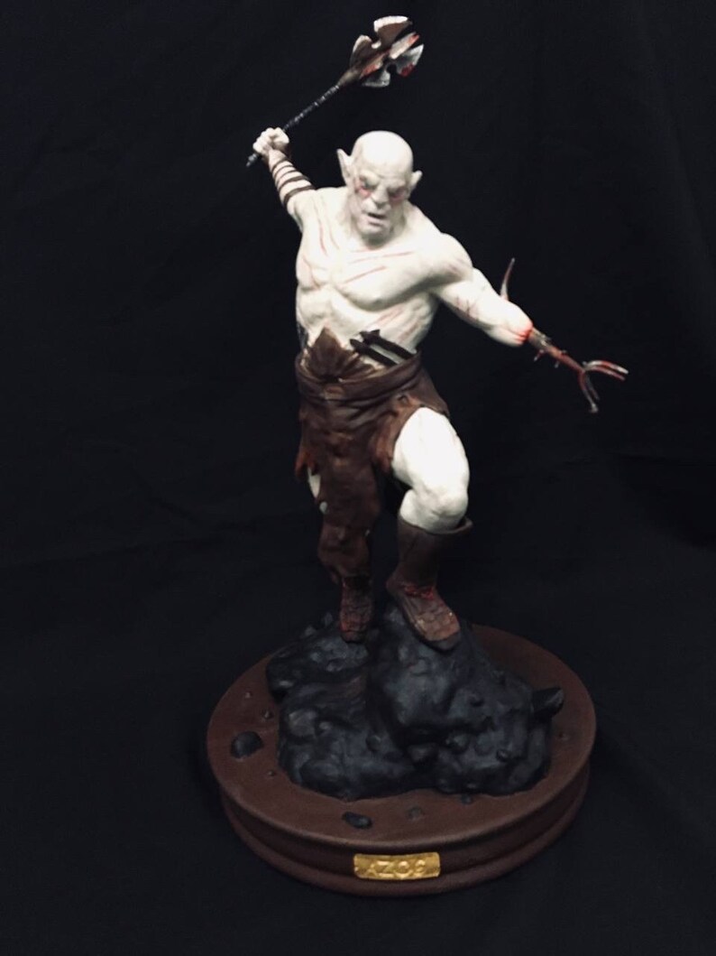 Azog LOTR Lord of the Rings 3D Print Figure 12 - Etsy