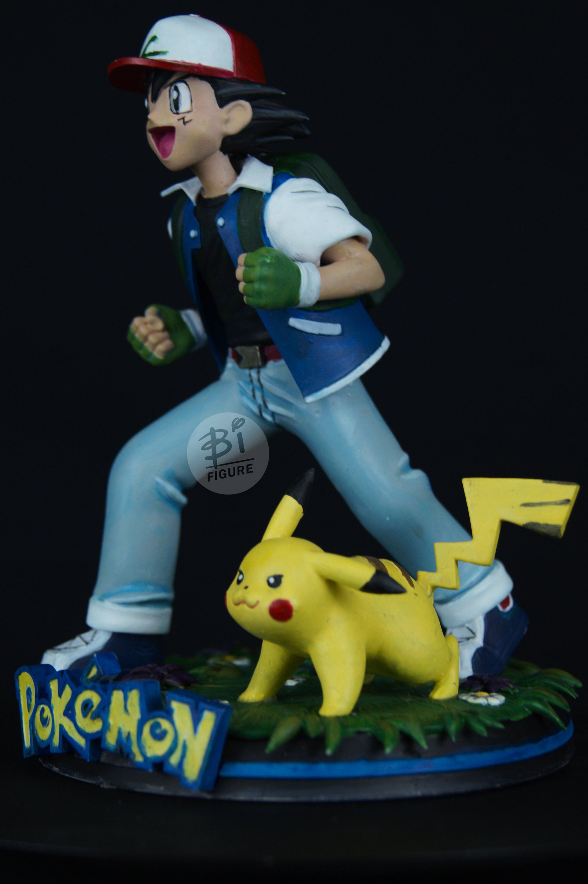 Pokemon Ash and Pikachu , 3D Print Figure 5 Inches / 13 Cm Resin Figure ...