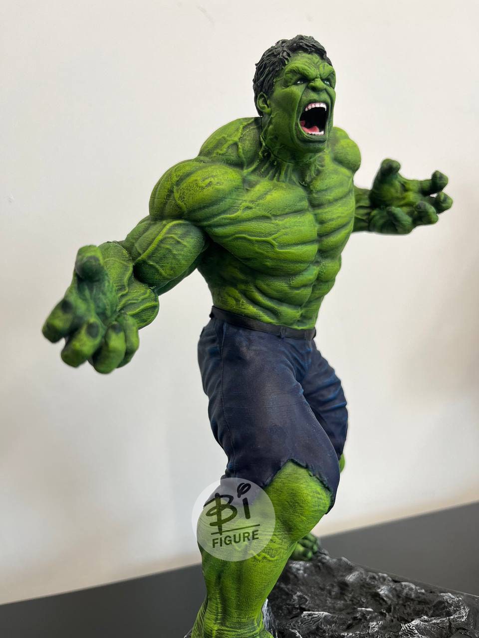 Hulk MARVEL , 3D Print Figure adjustable Size Resin and Pla Figure ...
