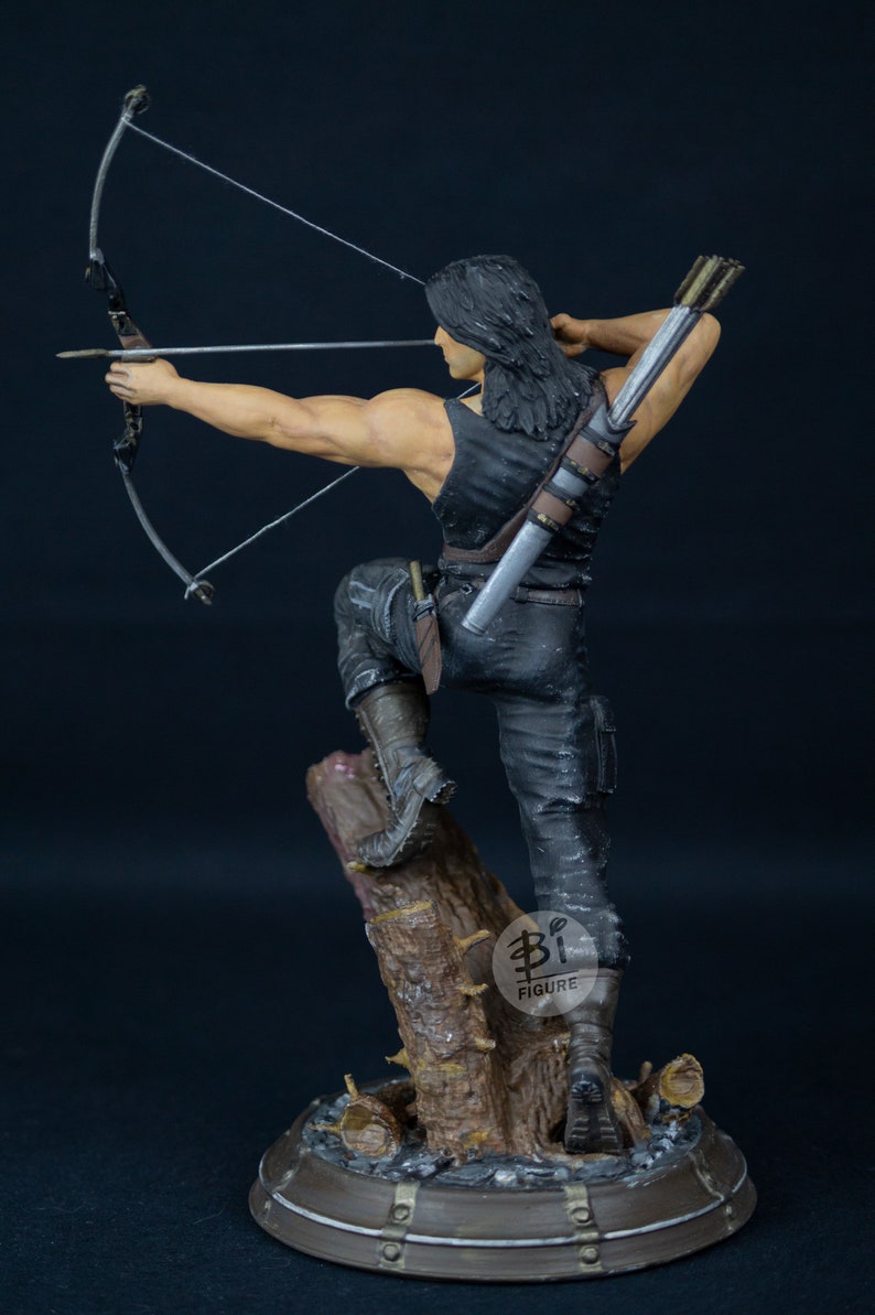 Rambo , Model , 3D Print Figure 12 Inches / 30 Cm Resin Figure / Statue ...