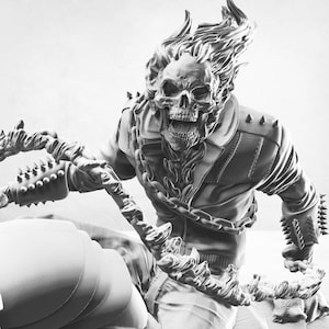 Ghost Rider , 3D Print Figure (12" Inches / 30 Cm) | Resin Figure ...