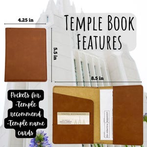 Personalized LDS Temple Recommend Holder: Custom Engraved PU Leather - Etsy