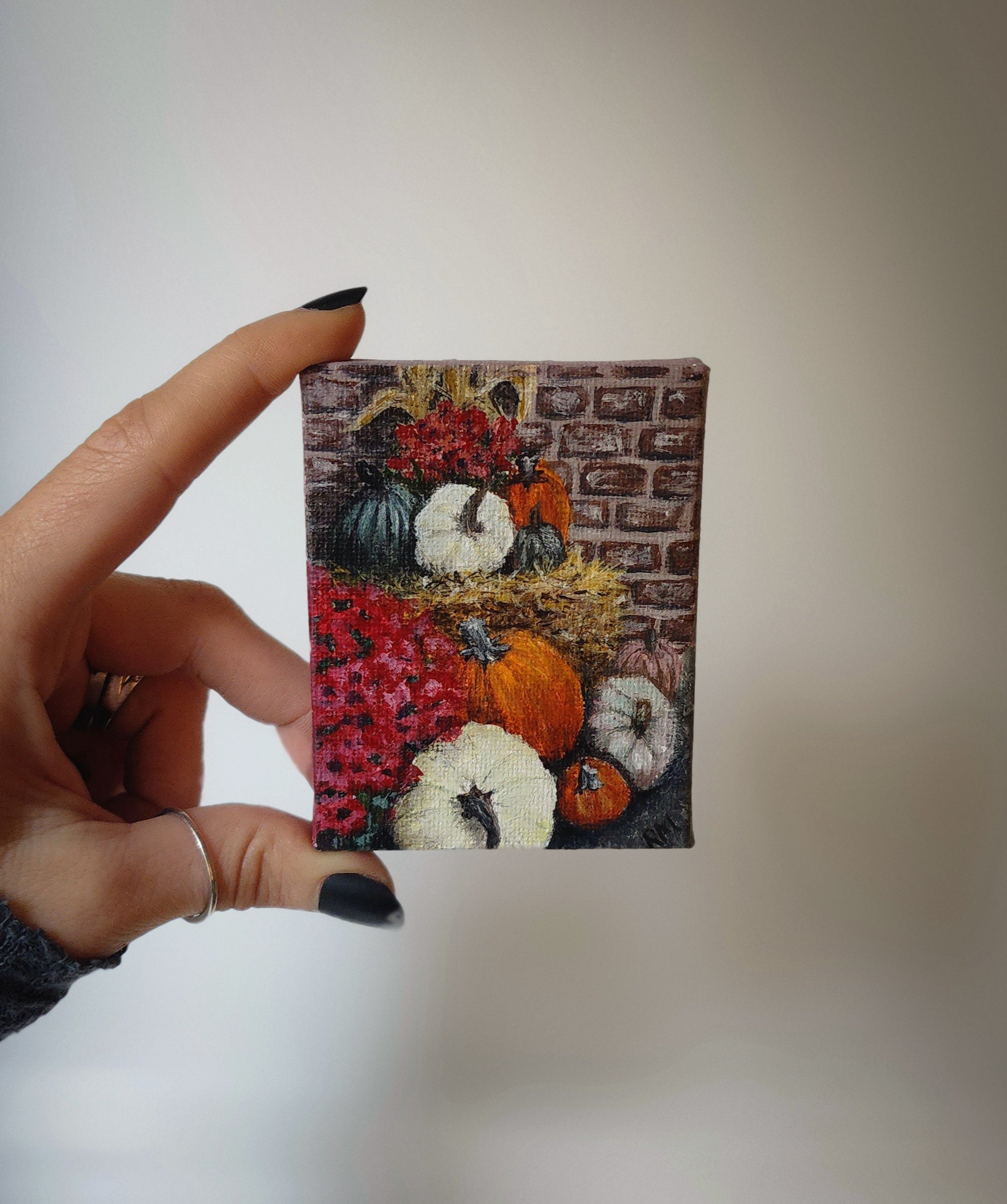 Miniature Fall Painting - Etsy