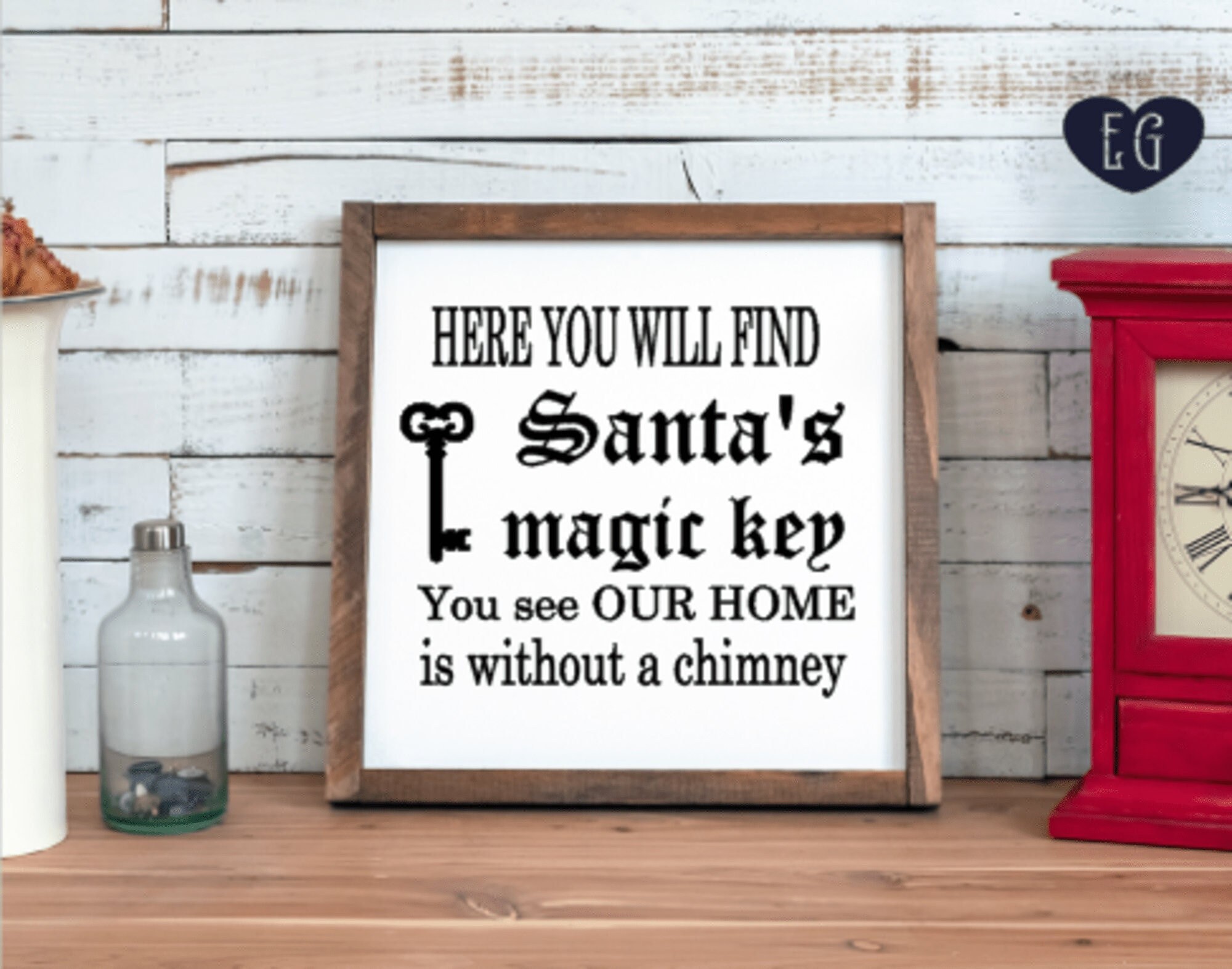 Santa's Magic Key Sign Cut File Printable Graphic - Etsy