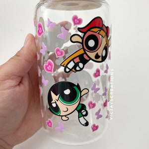 Girls | Coffee Cup | Pink Pretty Cup | Clear Glass - Etsy
