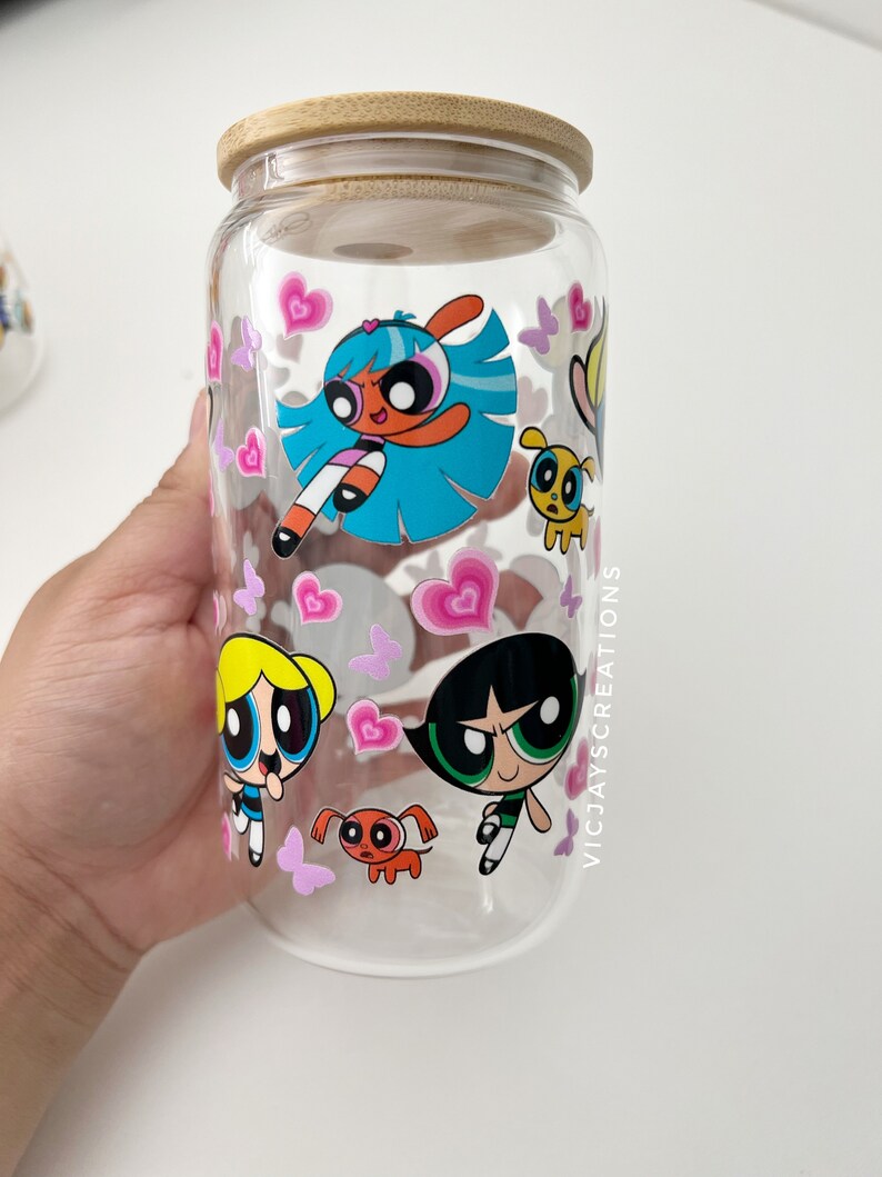 Girls Coffee Cup Pink Pretty Cup Clear Glass - Etsy