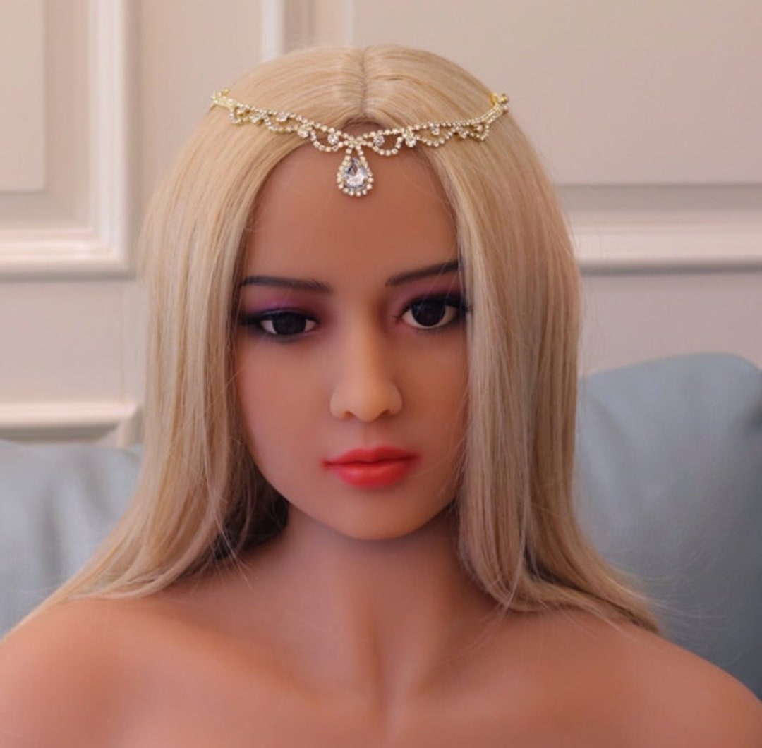 BRIDAL HEAD CHAIN Gift for Her Gemstone Head Chain Head Chains Quartz ...