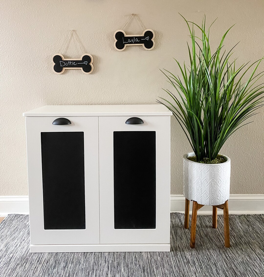 Double Style Dog Food Storage Cabinet, Container, Dry Pet Food Storage ...