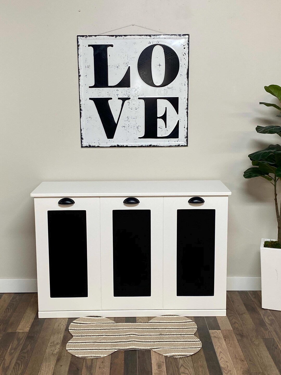 Triple Style Dog Food Storage Cabinet, Container, Dry Pet Food Storage ...