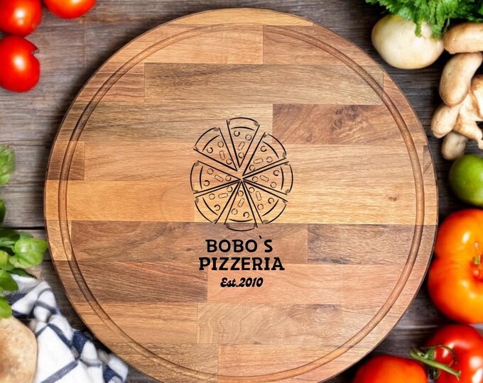 Custom Pizza Board, Personalized Pizza Board Chopping Gifts Ideas, Wood ...