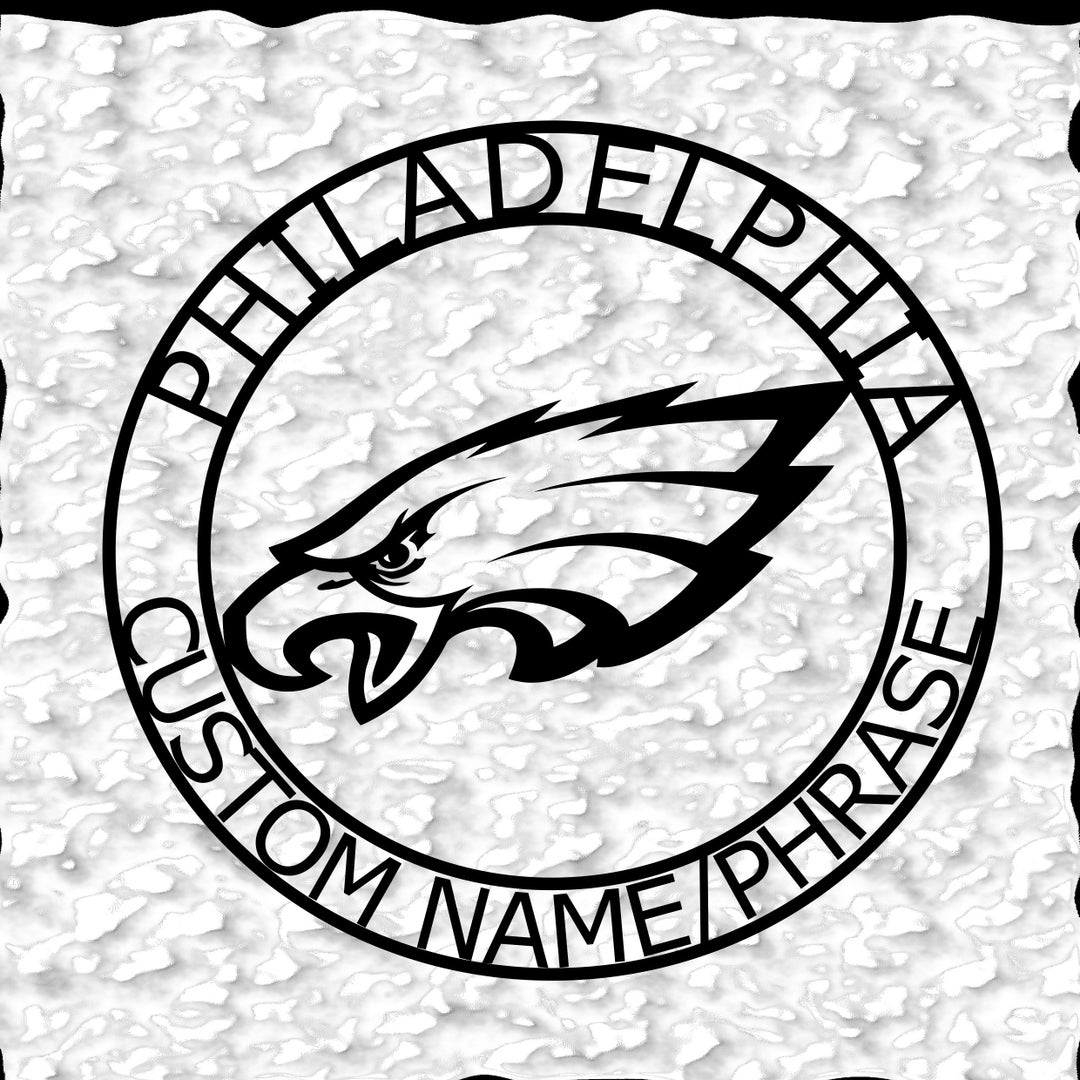 PHILADELPHIA - EAGLES Custom Steel Sign Personalized Eagles Art - Etsy