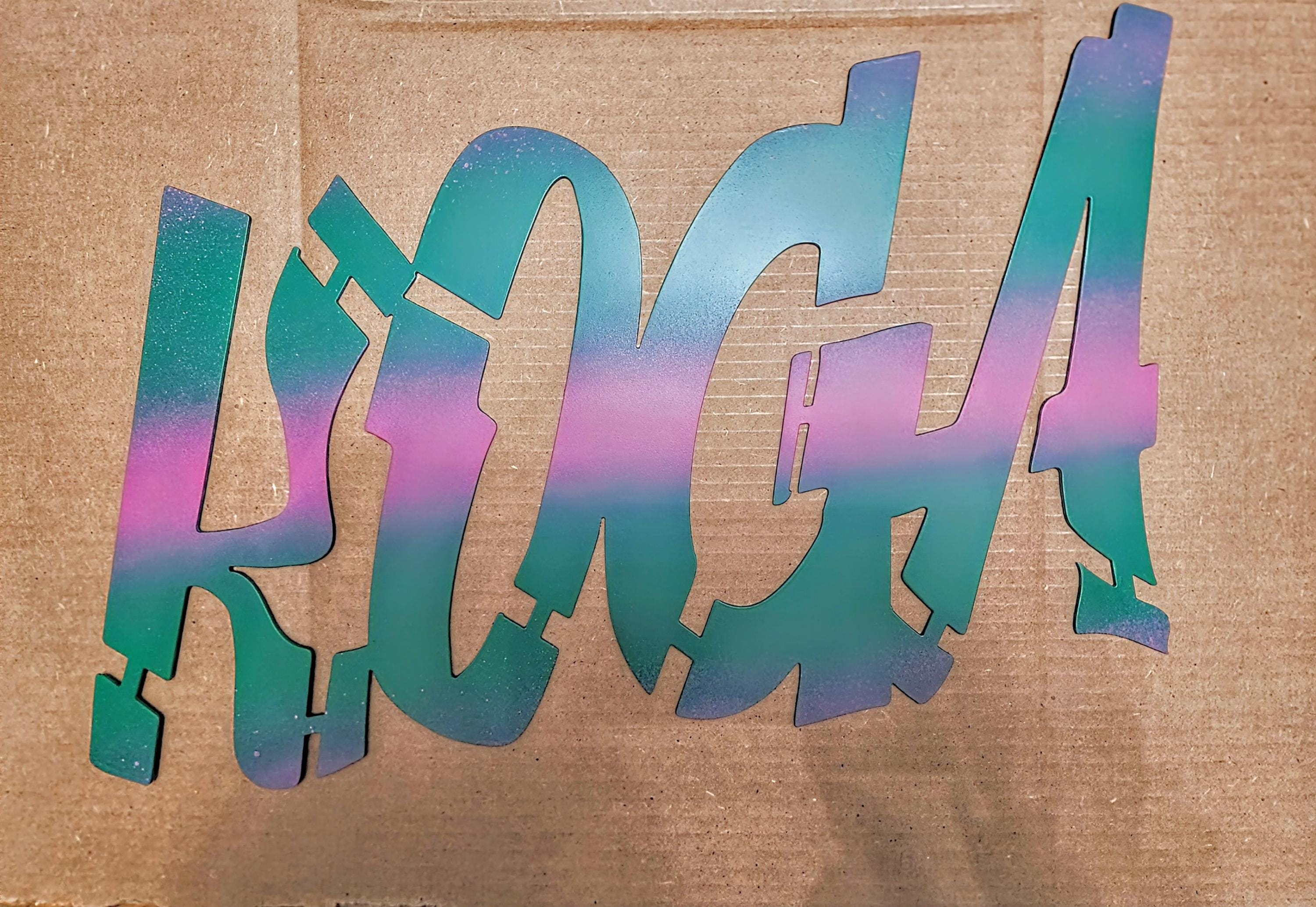 STEEL STREET ART Room Sign Graffiti Personalized for Home or Business ...