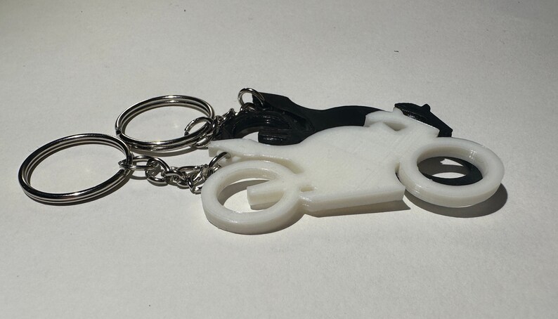 Personalised 3D Printed Motorbike Keyring Gift for Men | Motorcycle ...