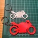 Personalised 3D Printed Motorbike Keyring Gift for Men | Motorcycle ...