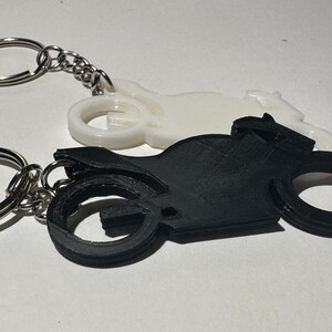 Personalised 3D Printed Motorbike Keyring Gift for Men | Motorcycle ...